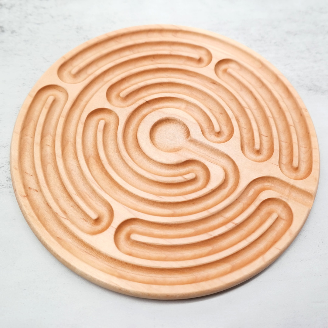 Abingdon Abbey wood Finger Labyrinth, for Meditation and Prayer, Wooden ...