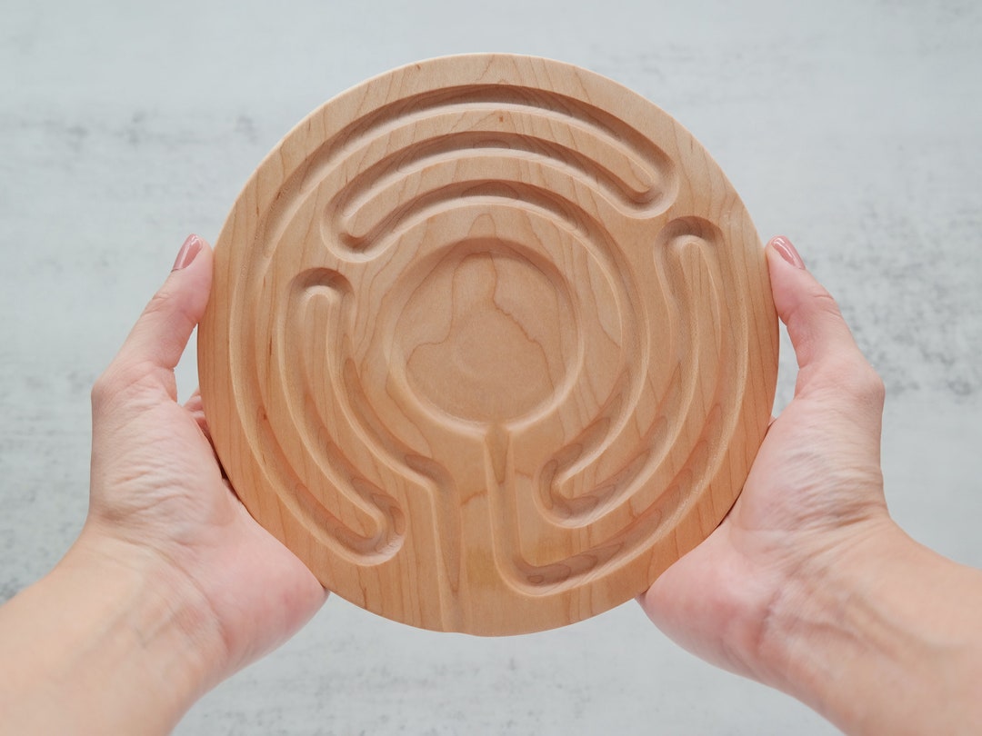 Radial Wooden Finger Labyrinth Ideal for the Meditation Corner ...
