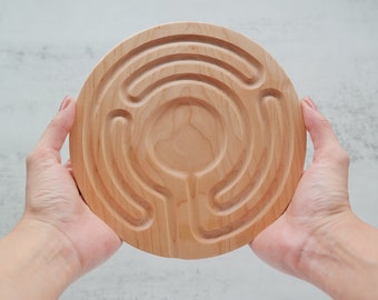 Finger Labyrinth, Wooden Finger Labyrinth, Meditation Labyrinth ...