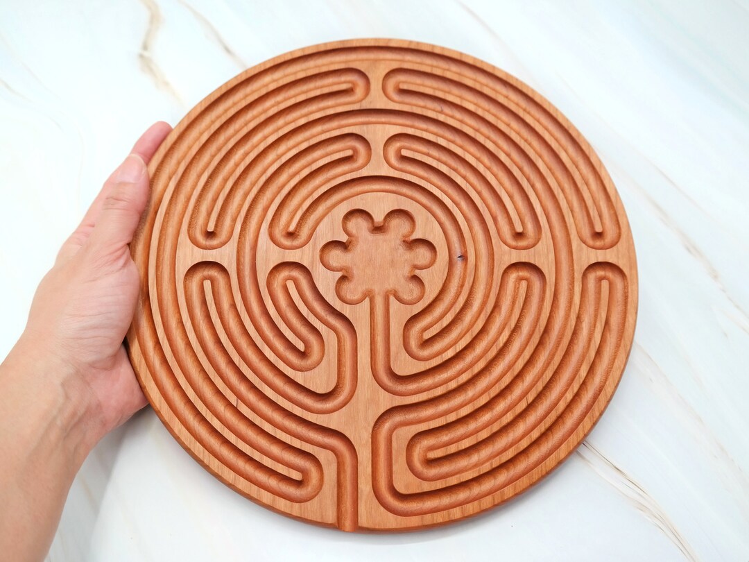 Chartres Labyrinth, Wooden Finger Labyrinth, Finger Labyrinth, Finger ...