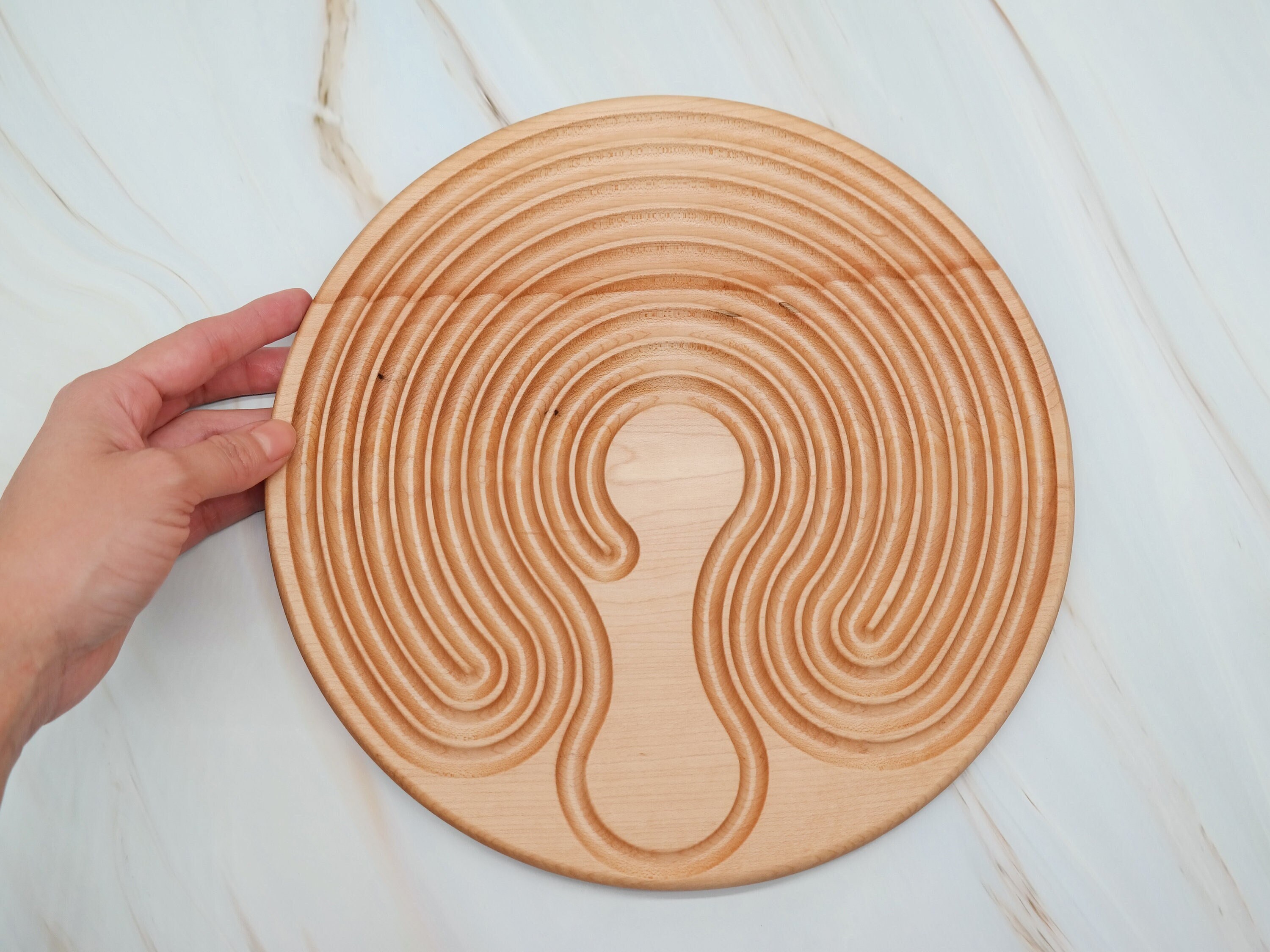 Baltic Wheel Wooden Finger Labyrinth Ideal for the Meditation Corner ...