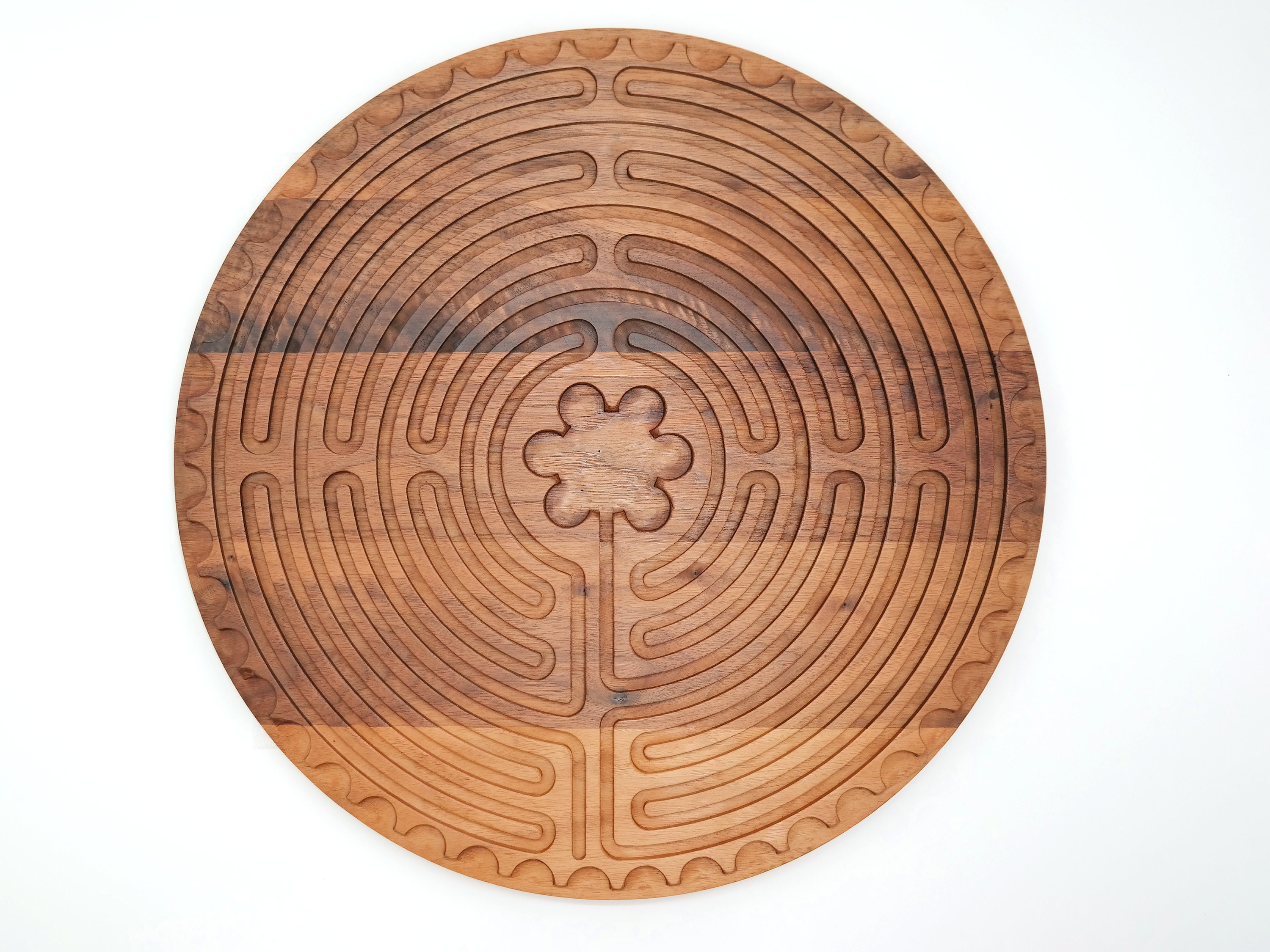 Chartres Cathedral Inspired Labyrinth Wall Art, Chartres Wooden ...
