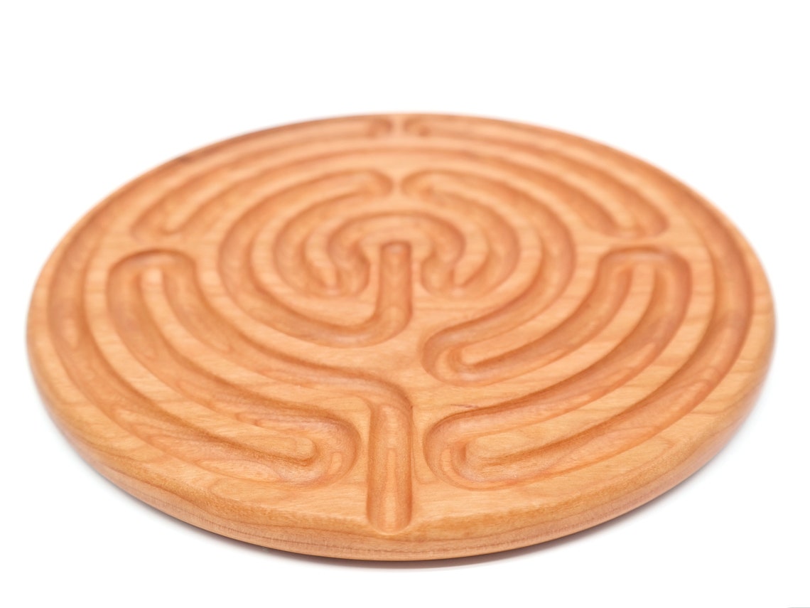 Finger Labyrinth, Wooden Finger Labyrinth, Meditation Labyrinth ...