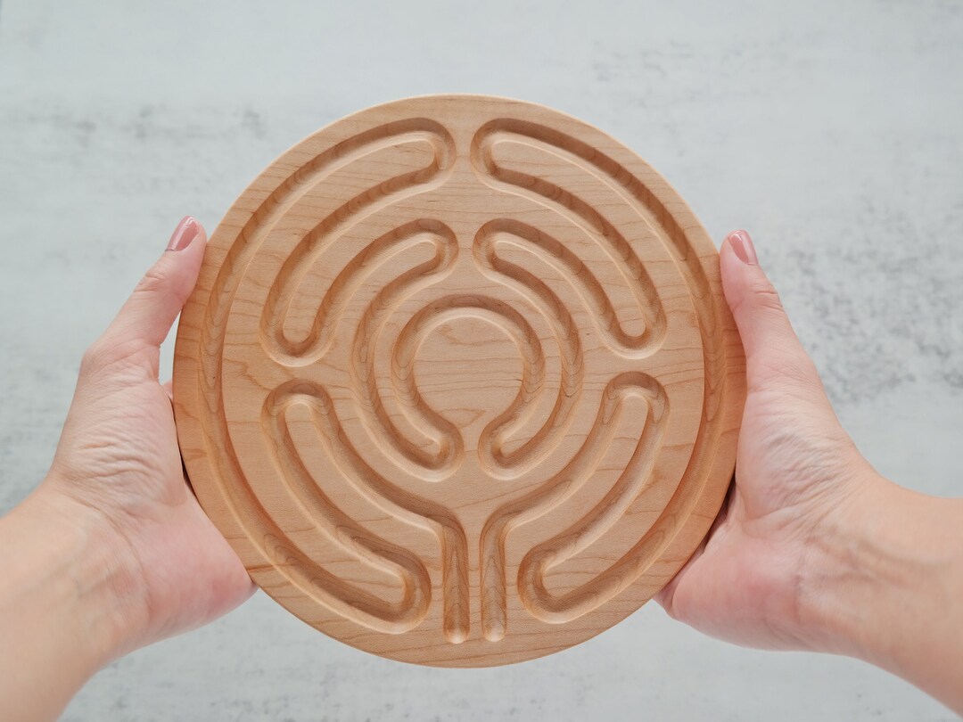 Finger Labyrinth, Wooden Finger Labyrinth, Stress Relief Tools, Hand ...