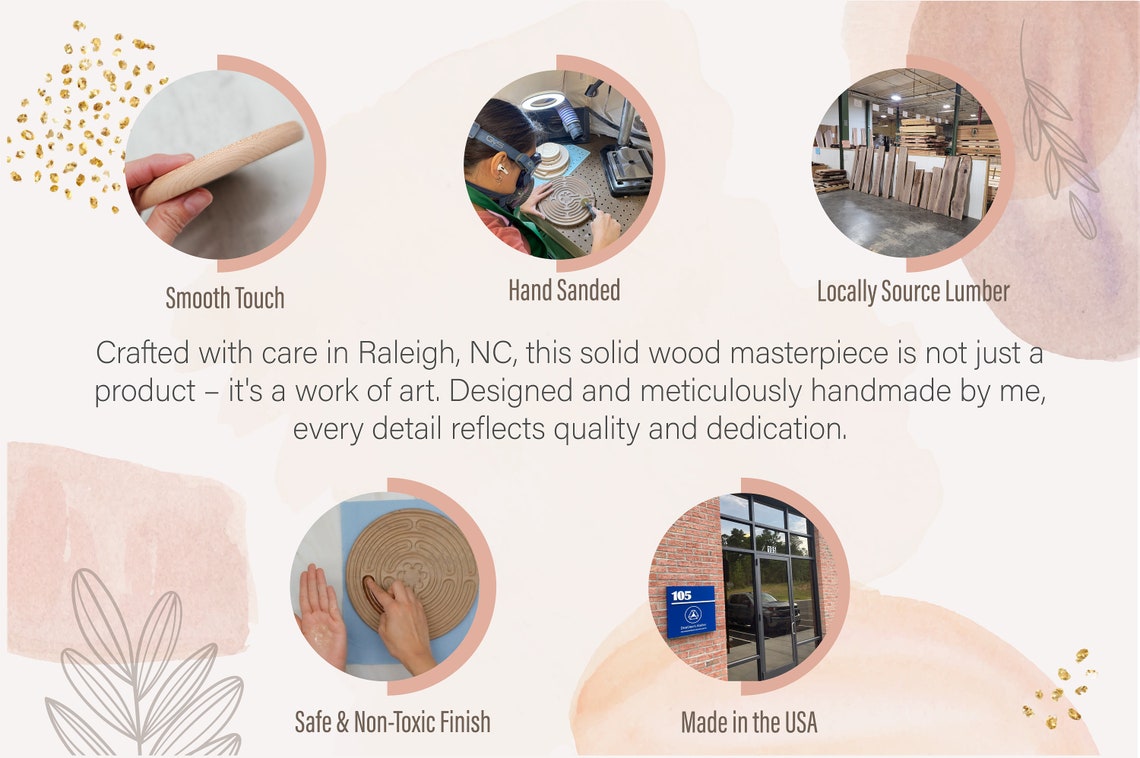 Ball Labyrinth, Wooden Finger Labyrinth, Meditation Labyrinth ...