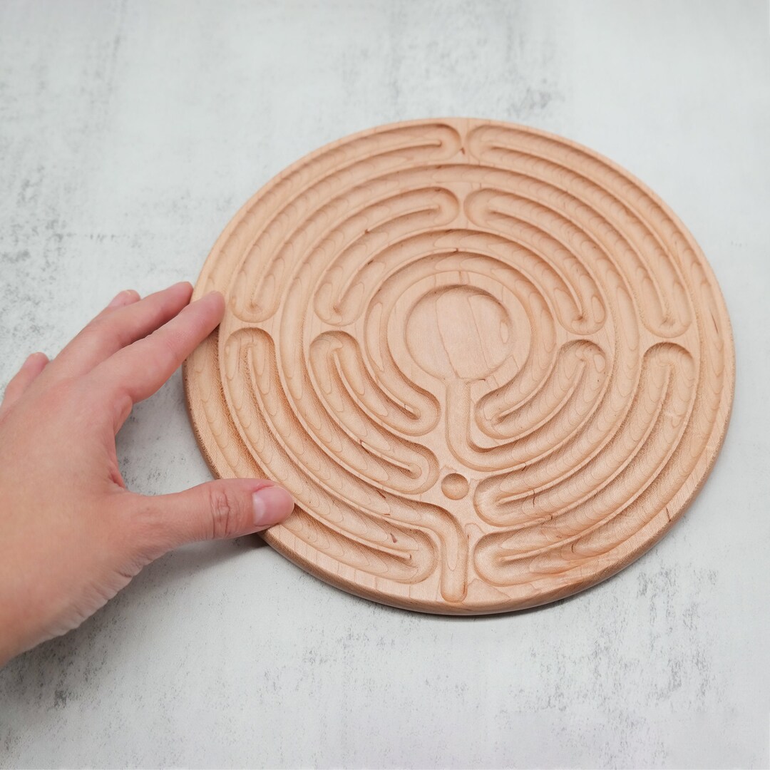 Santa Rosa Wooden Finger Labyrinth Ideal for Mindful Breathing ...