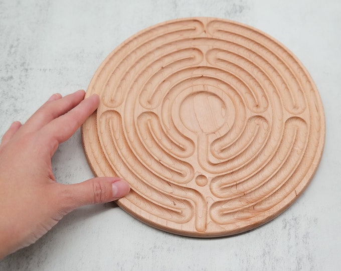 Finger Labyrinth, Wooden Finger Labyrinth, Meditation Labyrinth ...