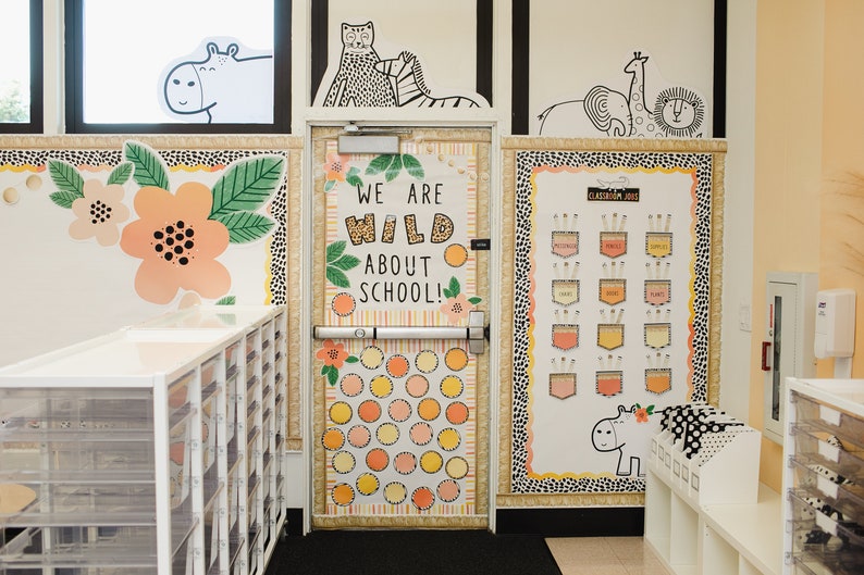 Simply Safari Classroom Decor by Schoolgirl Style. Editable - Etsy