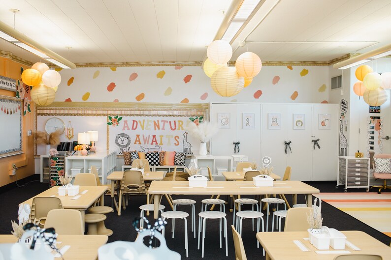 Simply Safari Classroom Decor by Schoolgirl Style. Editable - Etsy