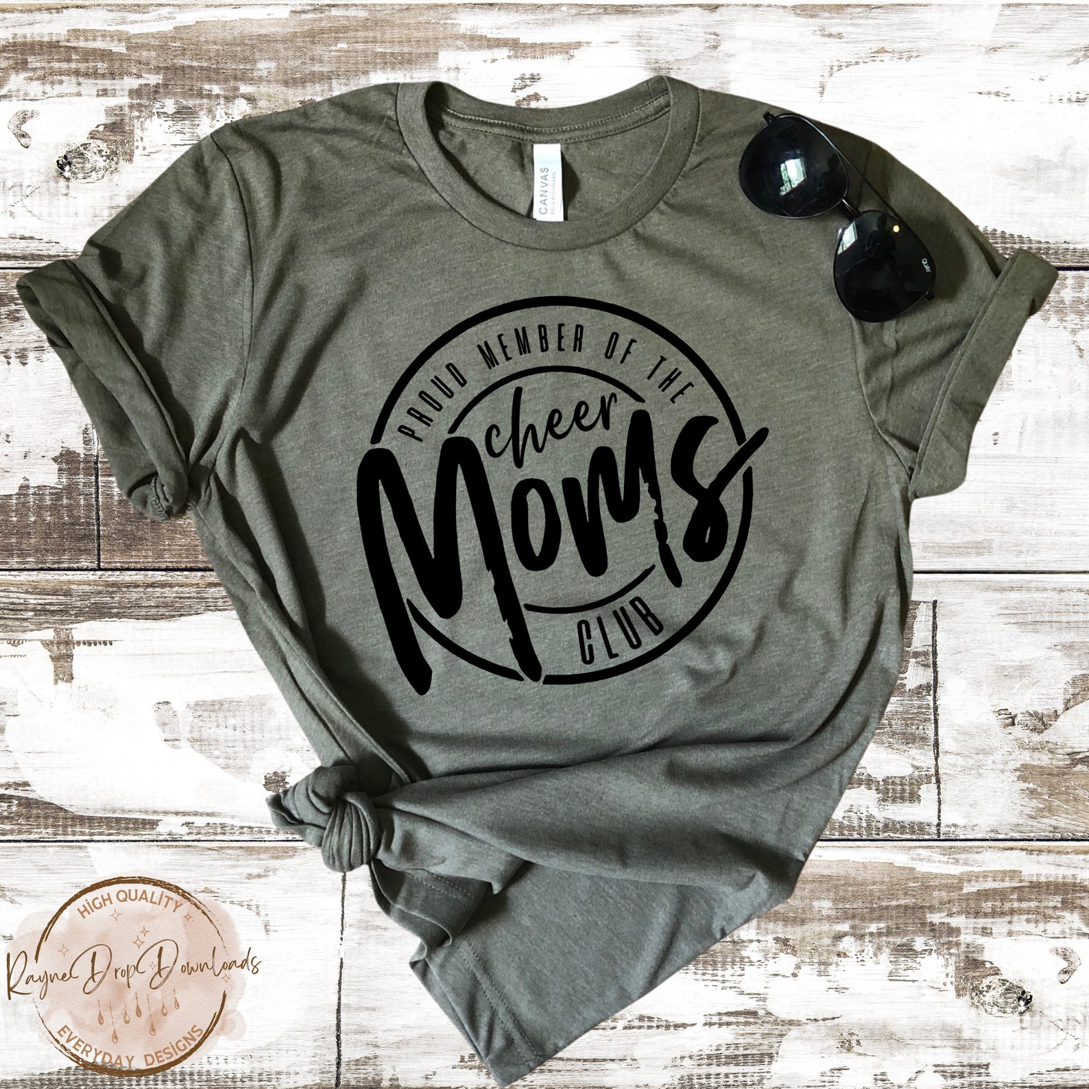 Cheer Mom SVG Png,porud Member of the Cheer Moms Club,cheer Mom Gift ...