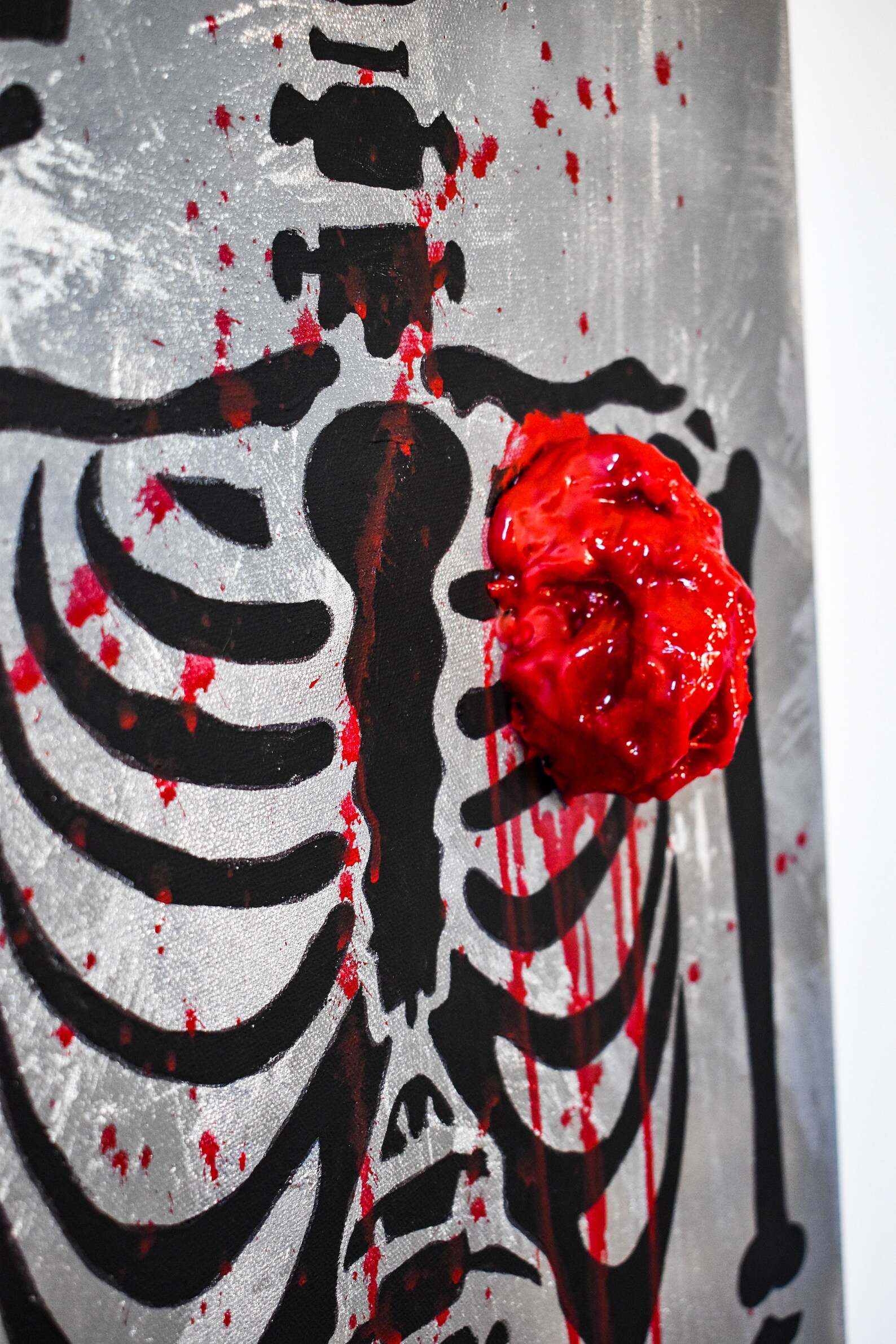 3D Bleeding Heart but I Survived Canvas Art Piece 24 X 36 Pop Art Large ...