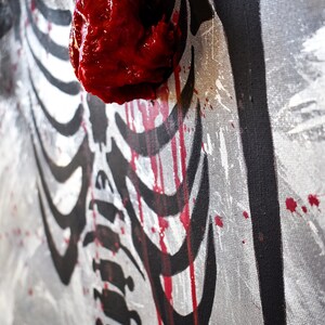 3D Bleeding Heart but I Survived Canvas Art Piece 24 X 36 Pop Art Large ...