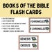 Printable Books of the Bible Flashcards | Old and New Testament | Ready ...