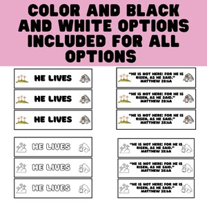 He is Risen Easter Craft for Kids - Christian Sunday School Activity ...