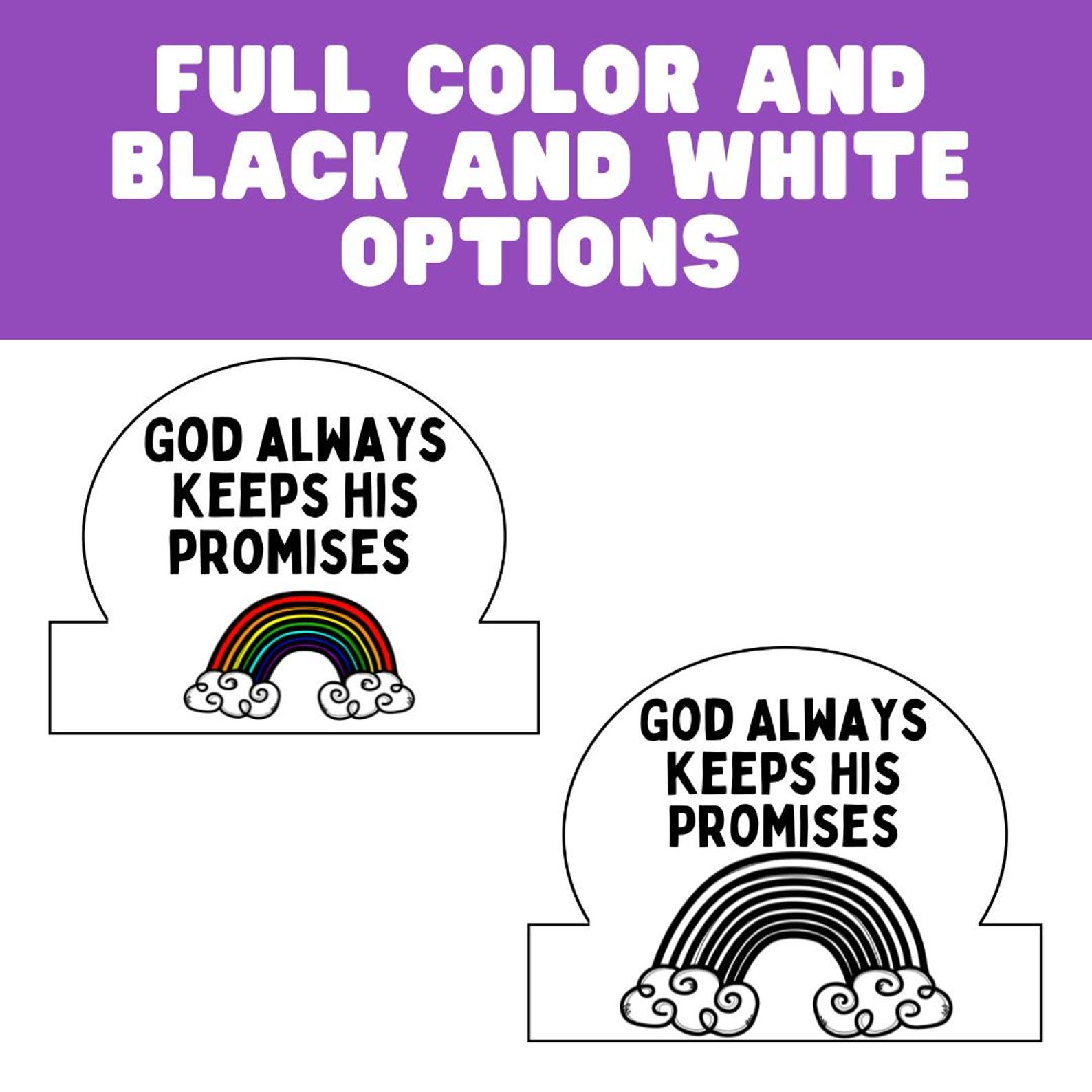 Noah’s Ark Bible Craft Crown | Printable Christian Activity | God Keeps ...