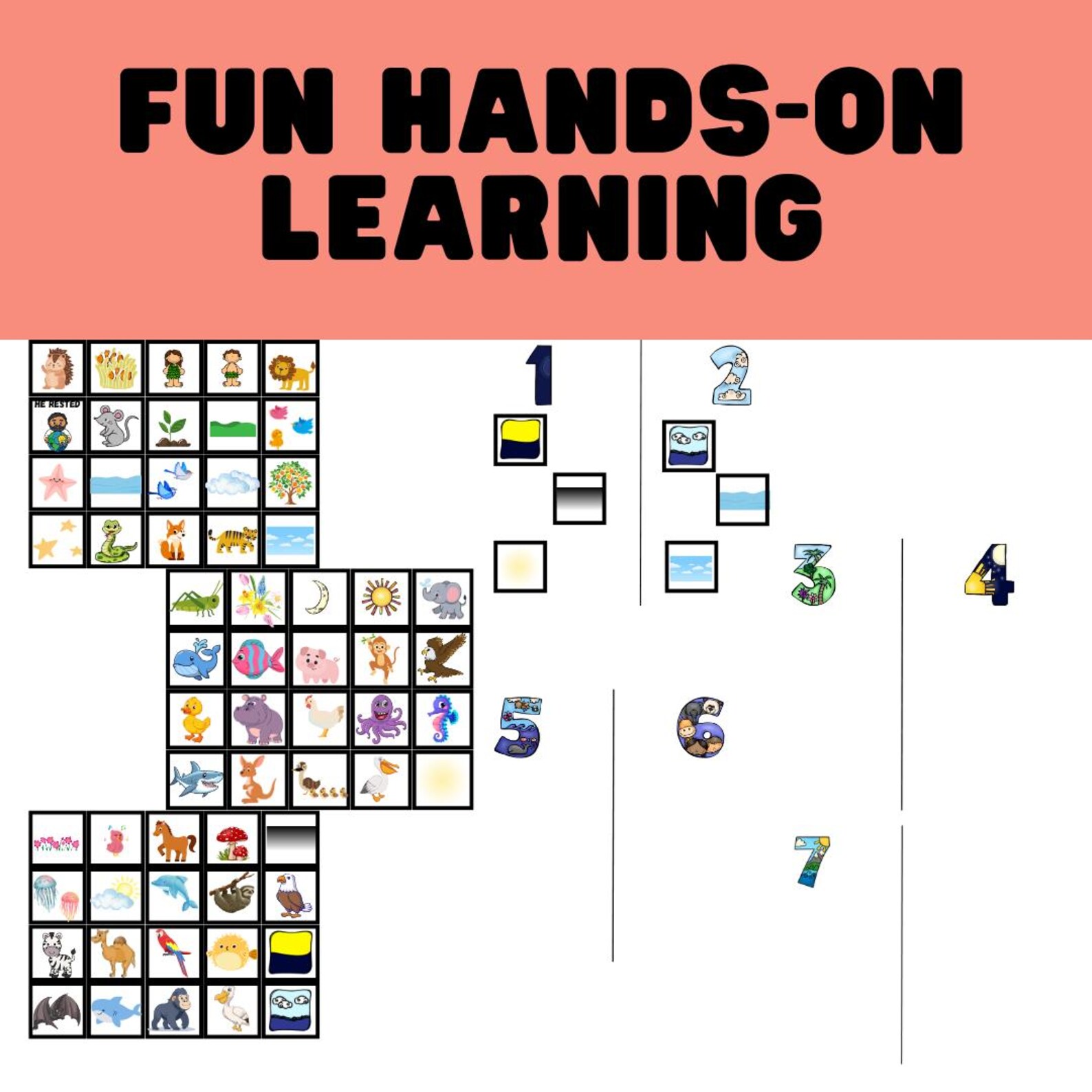 Creation Sorting Game: Bible Activity for Kids (printable Download - Etsy