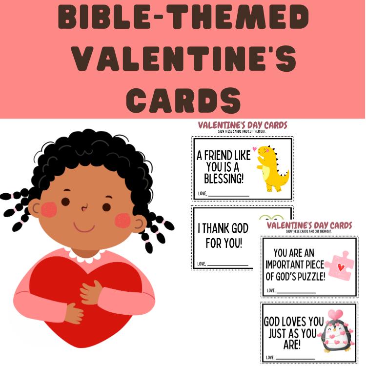 Christian Valentine's Day Cards for Kids: Bible Verse Printables ...