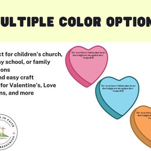 Psalm 119:11 Sunday School Craft| Love of God Craft| God's Word Have I ...