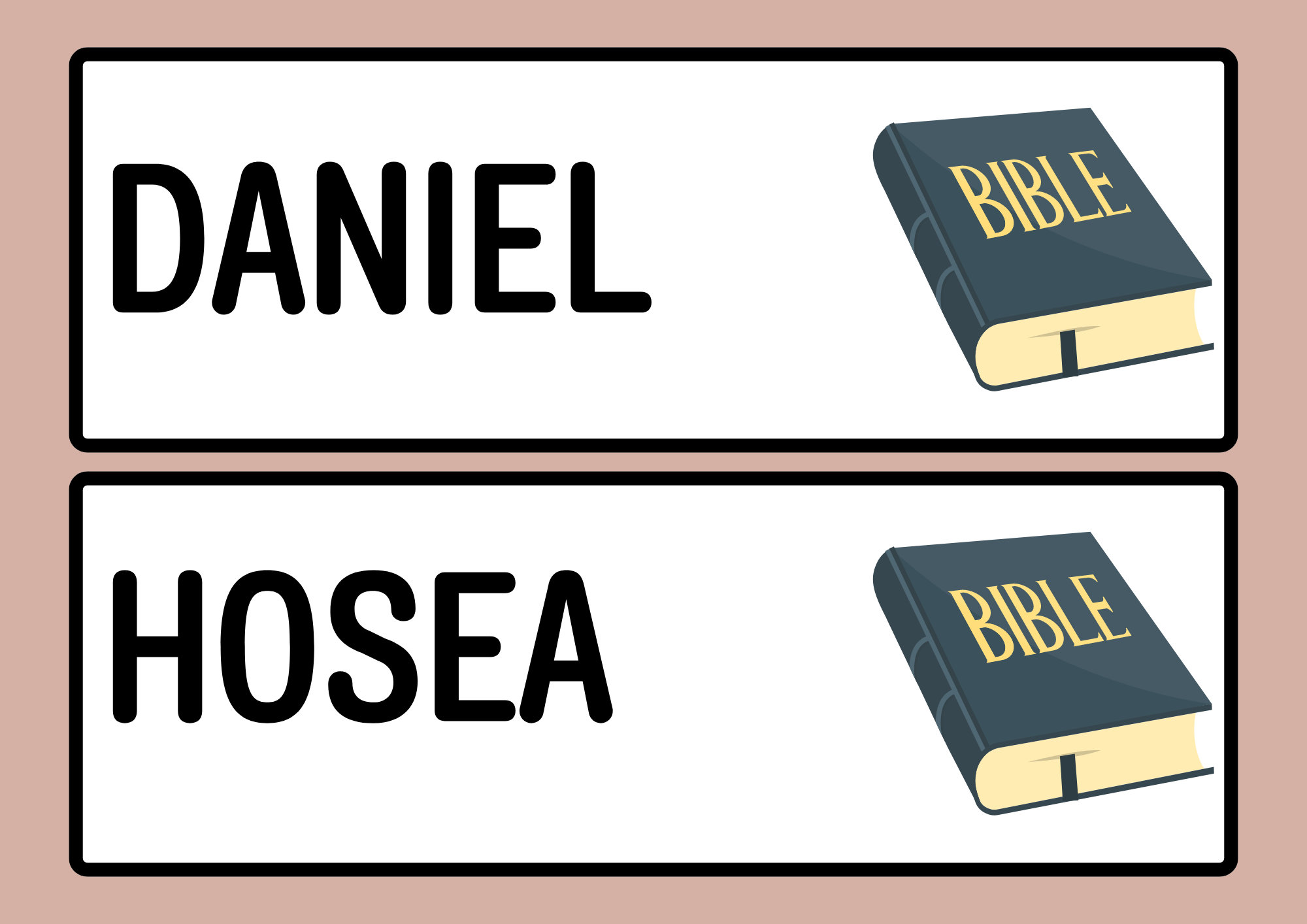 Printable Books of the Bible Flashcards | Old and New Testament | Ready ...