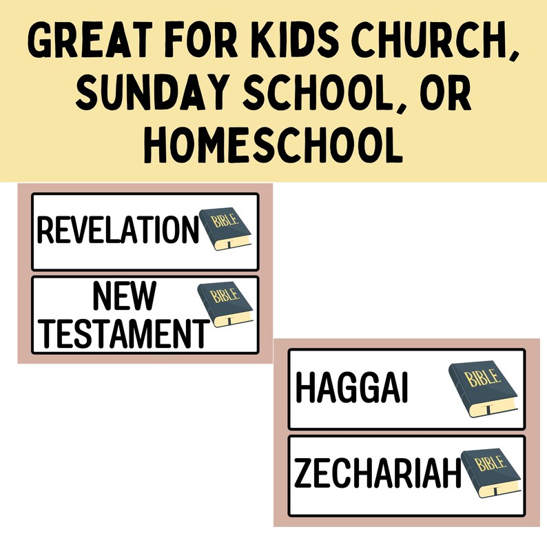 Printable Books of the Bible Flashcards | Old and New Testament | Ready ...