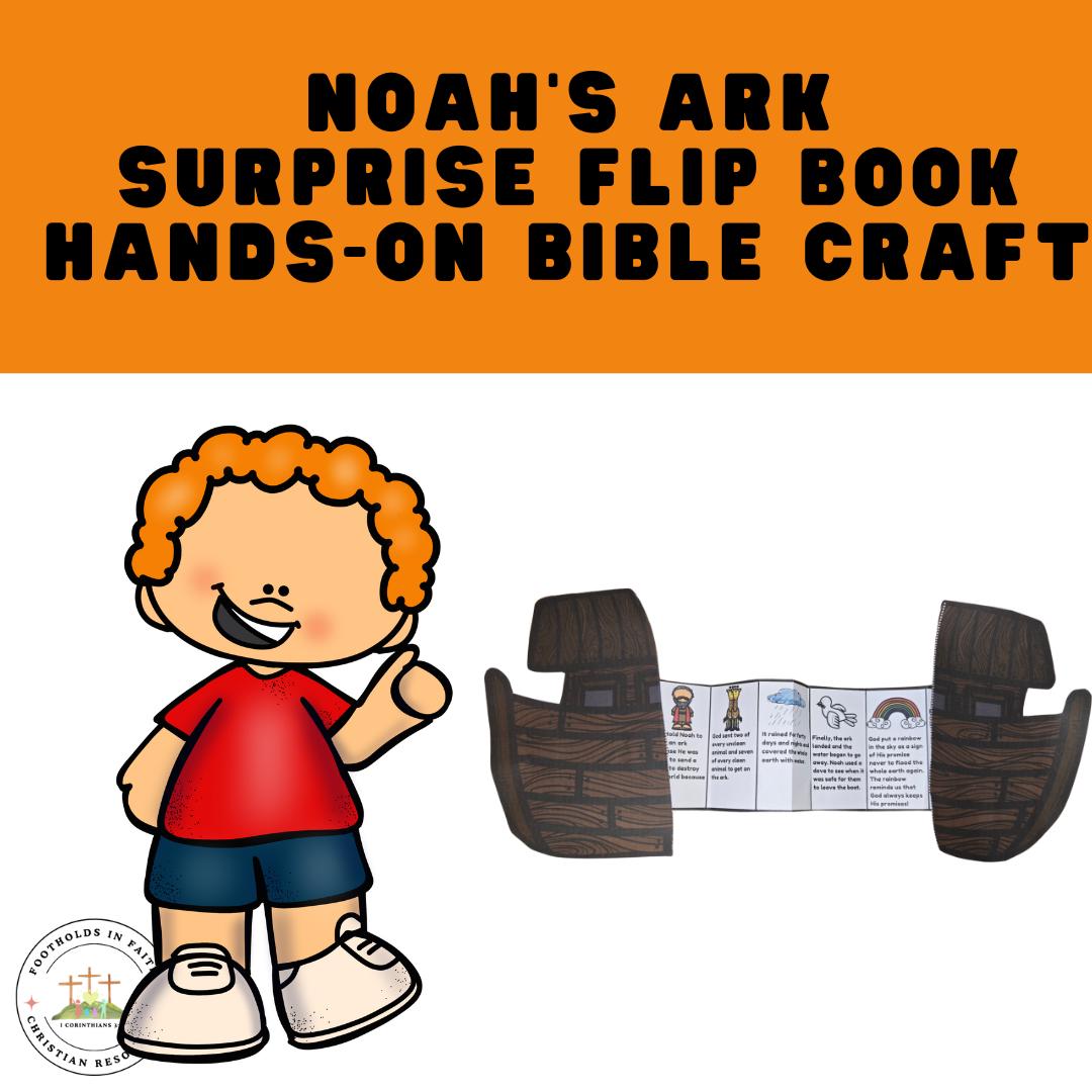 Noah's Ark Bible Craft: Printable Story Strip (digital Download) - Etsy