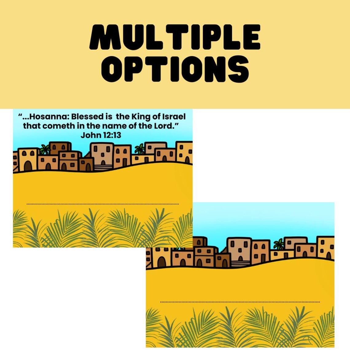 Palm Sunday Printable Craft | Christian Easter Activity for Kids ...