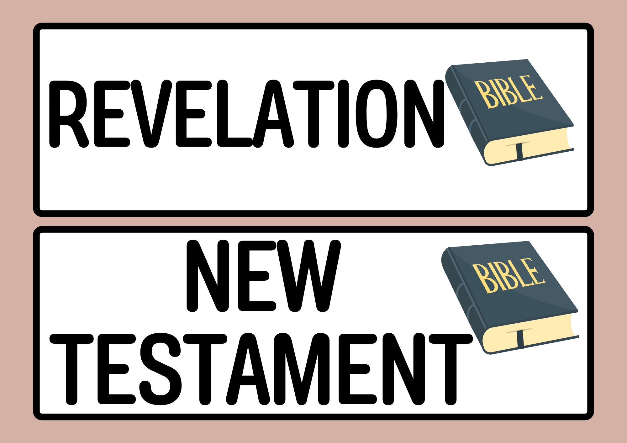 Printable Books of the Bible Flashcards | Old and New Testament | Ready ...