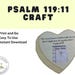 Psalm 119:11 Sunday School Craft| Love of God Craft| God's Word Have I ...