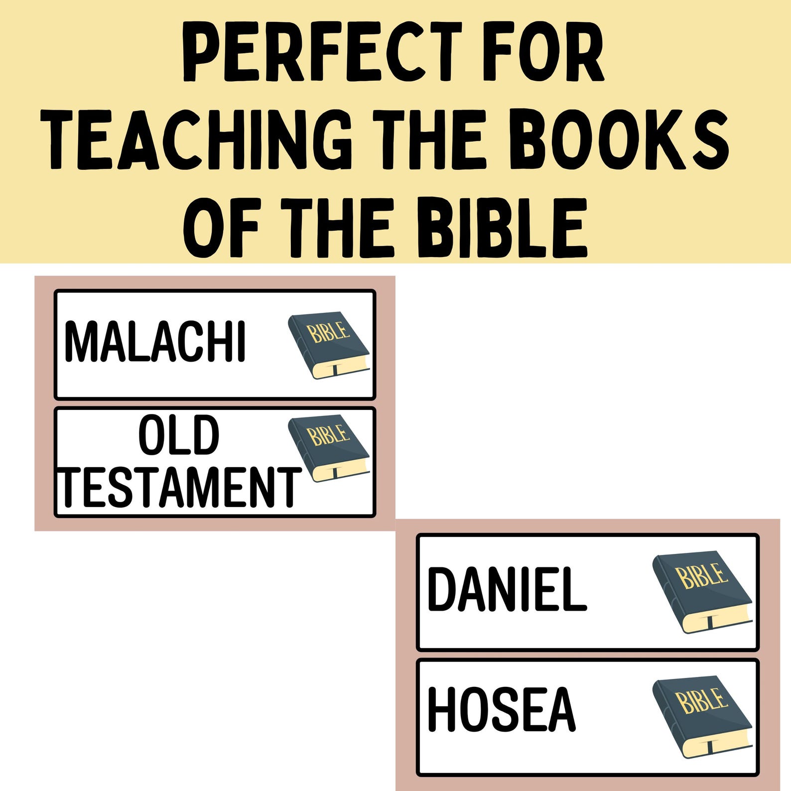 Printable Books of the Bible Flashcards | Old and New Testament | Ready ...