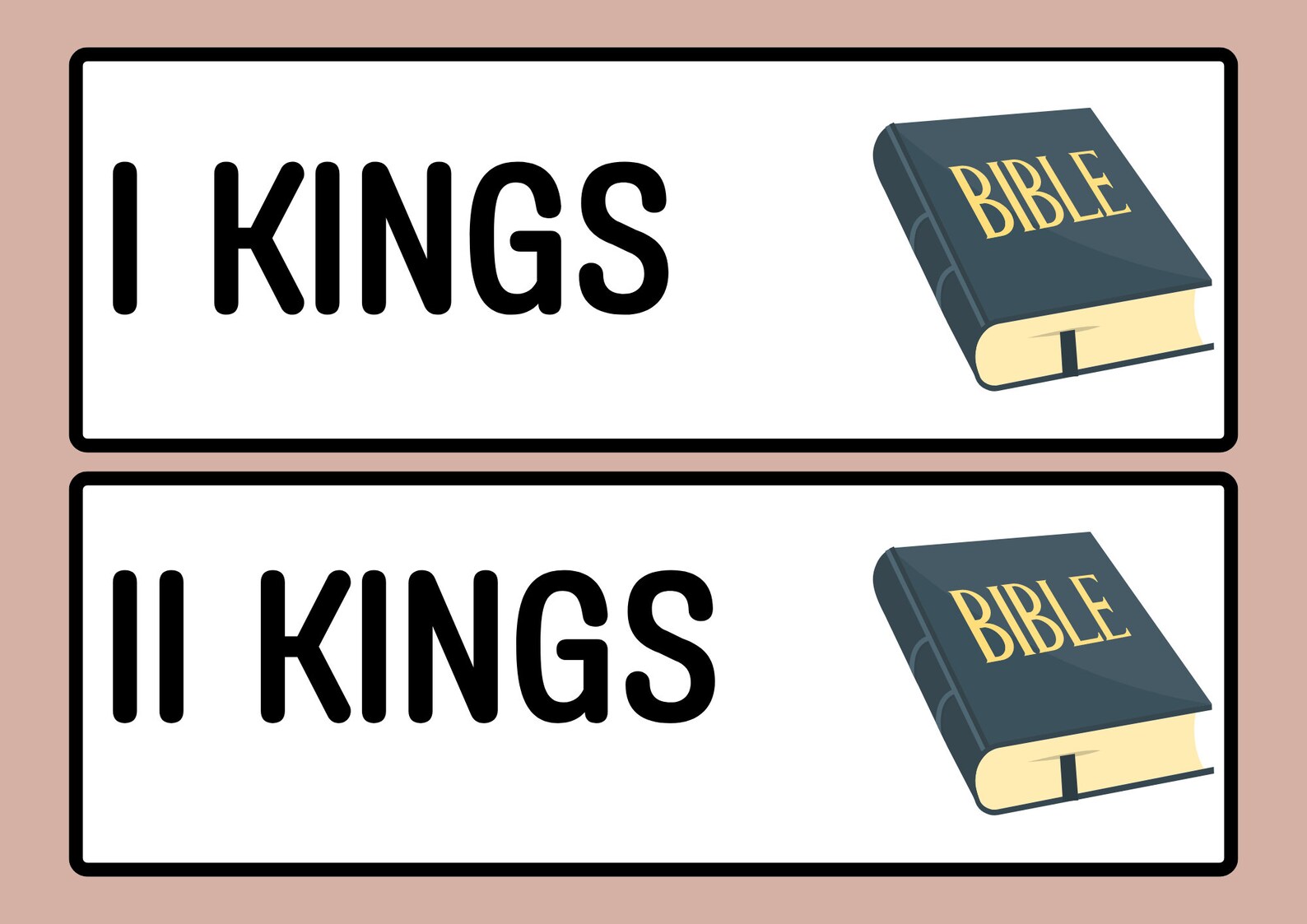 Printable Books of the Bible Flashcards | Old and New Testament | Ready ...