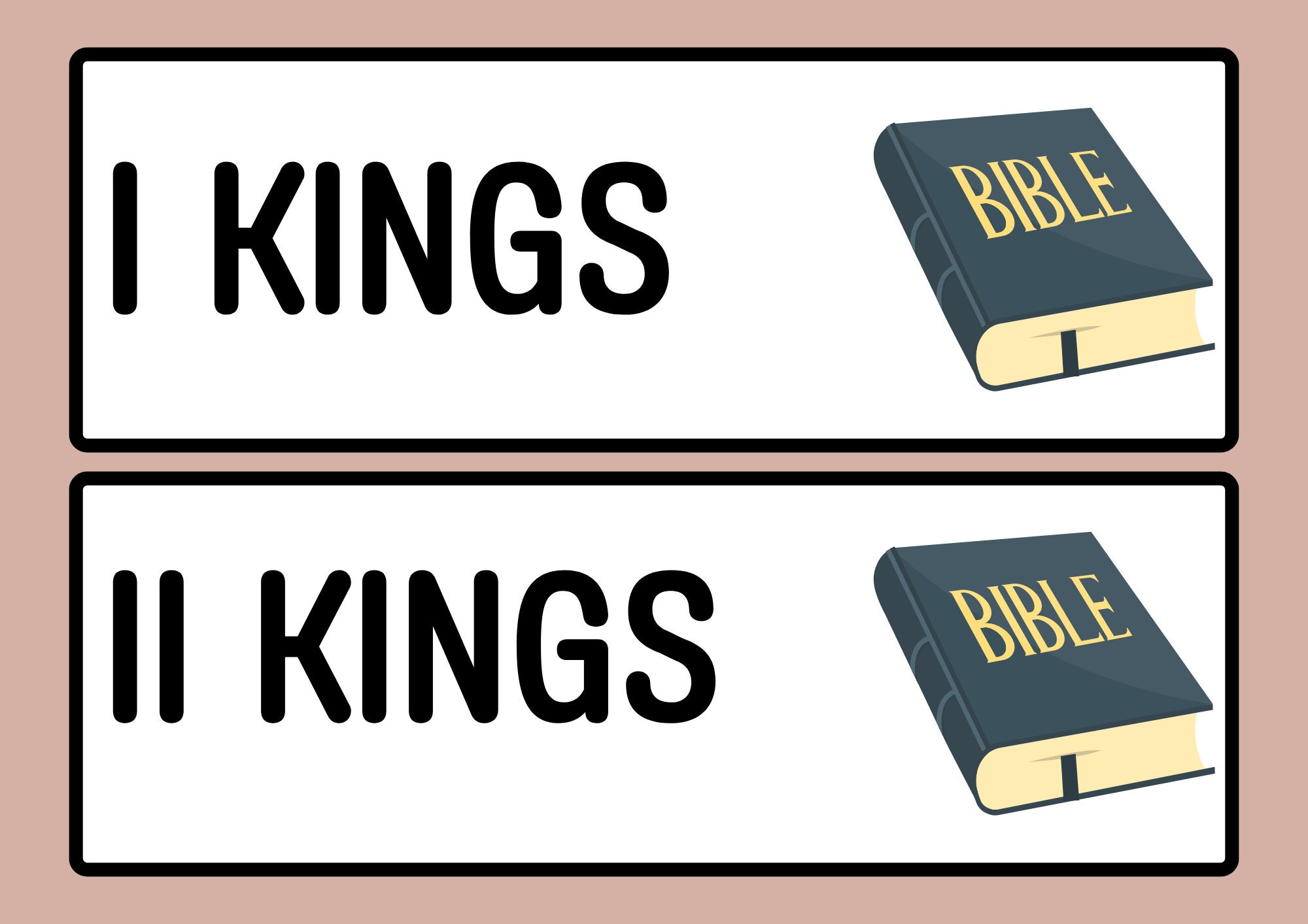 Printable Books of the Bible Flashcards | Old and New Testament | Ready ...