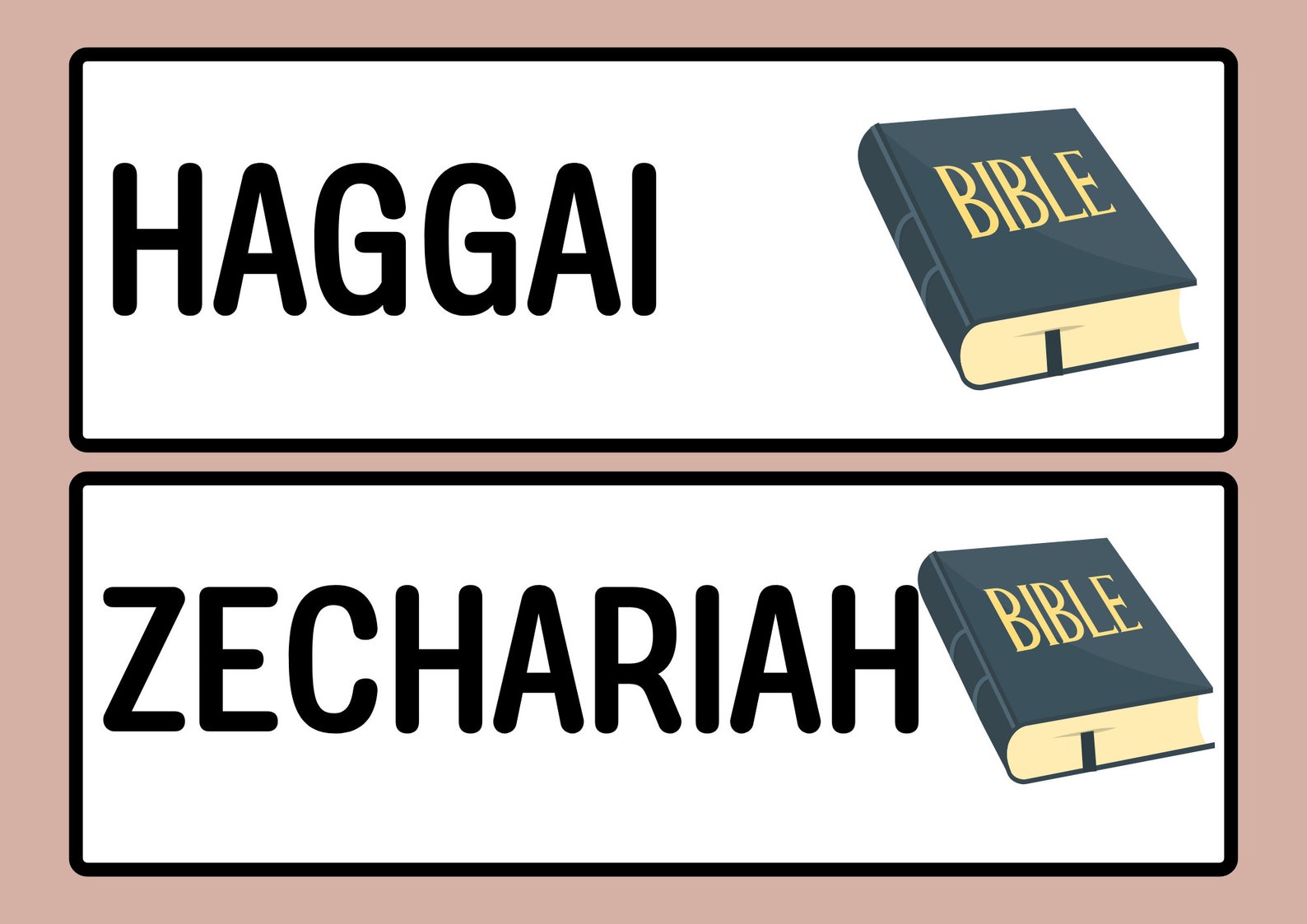 Printable Books of the Bible Flashcards | Old and New Testament | Ready ...