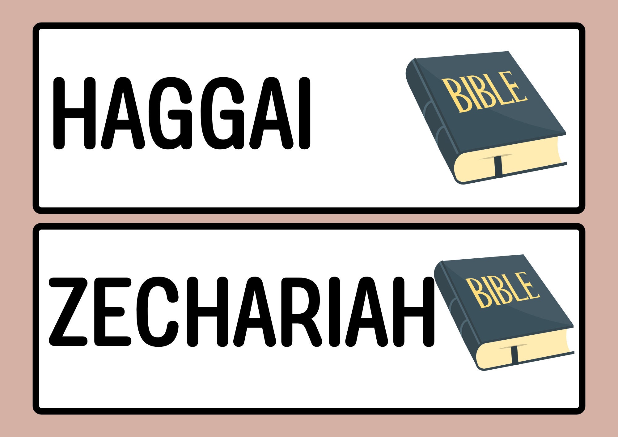 Printable Books of the Bible Flashcards | Old and New Testament | Ready ...