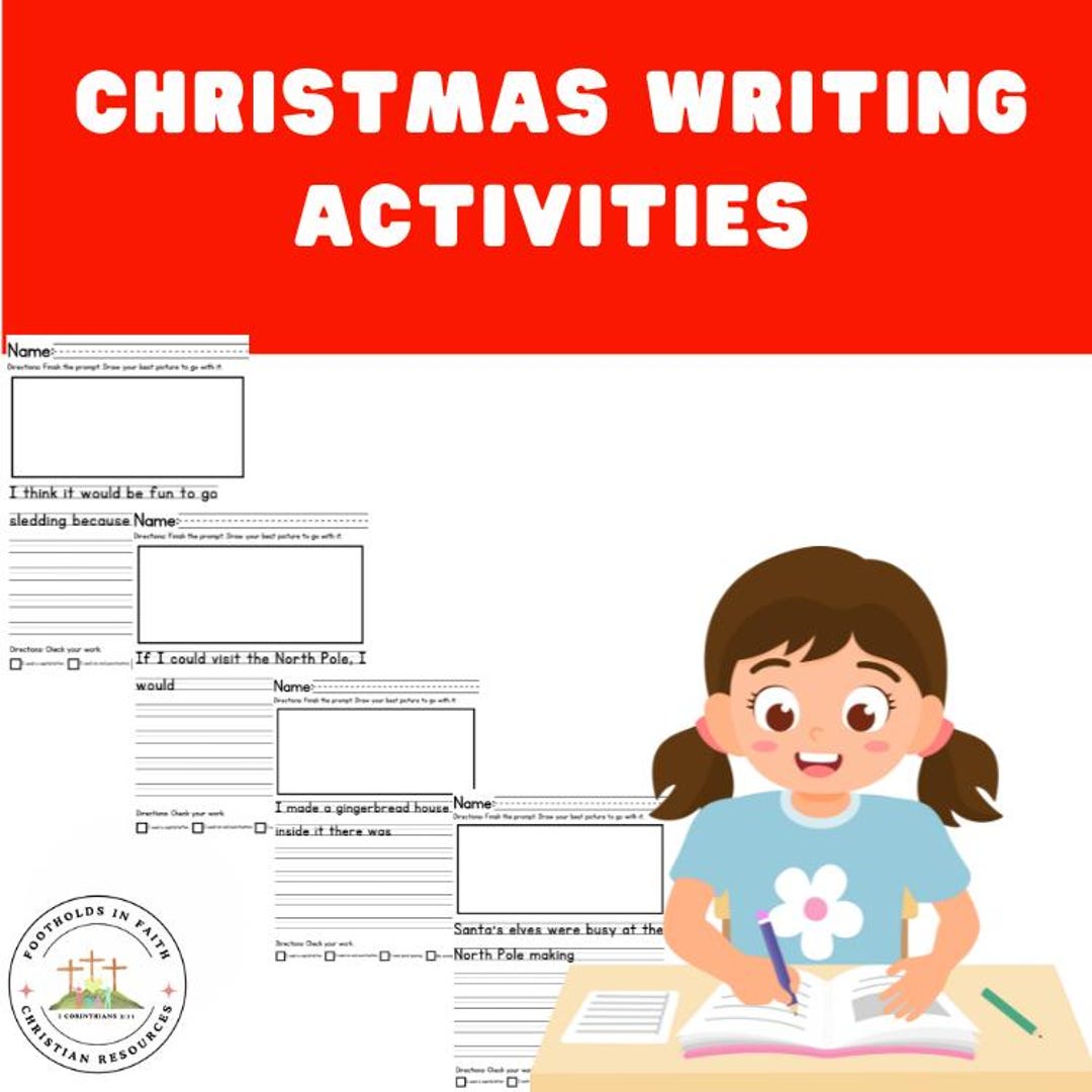 Printable December Writing Prompts for Kids - Fun and Creative ...