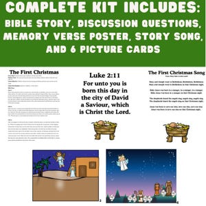 Christmas Story Bible Activity Kit: Nativity Crafts & Games (digital ...