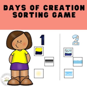 Creation Sorting Game: Bible Activity for Kids (printable Download - Etsy