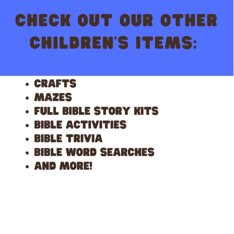 Bible Stories Matching Game for Kids – Fun Homeschool, Sunday School ...