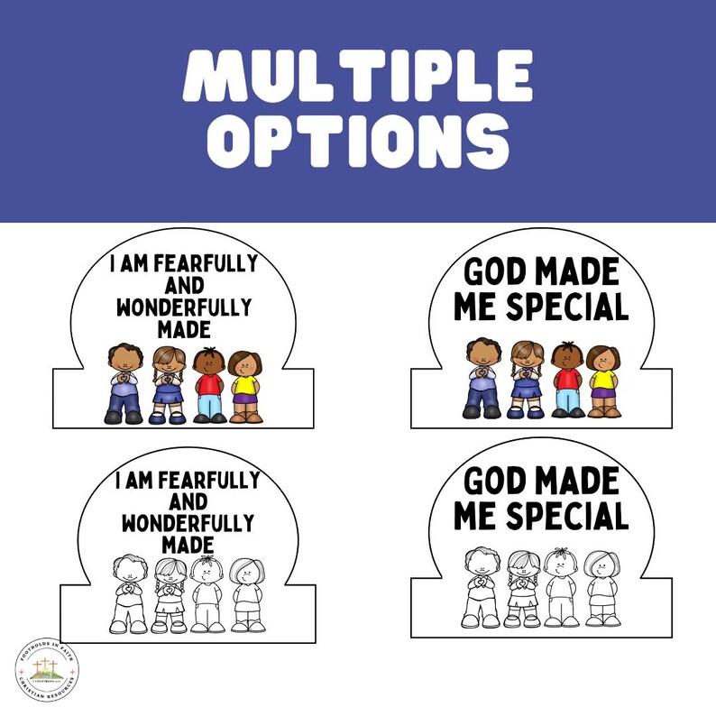 God Made Me Special Crown Craft – Christian Printable for Kids, Sunday ...