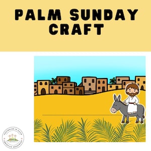 Palm Sunday Printable Craft | Christian Easter Activity for Kids ...