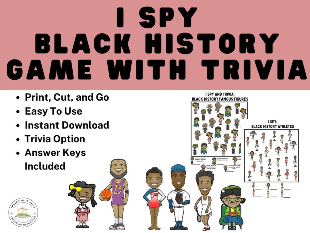 Black History I Spy & Trivia Game for Kids| Fun Activity for Kids ...
