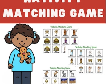 Printable Nativity Matching Game: Christmas Activity for Kids (PDF) - Etsy