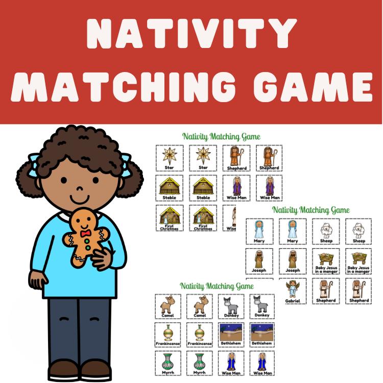 Printable Nativity Matching Game: Christmas Activity for Kids (PDF) - Etsy