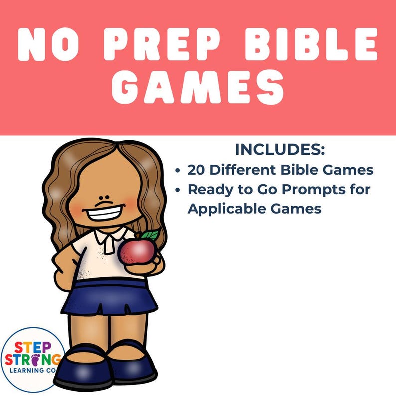 Printable Bible Games for Kids: Sunday School & VBS Activities (digital ...