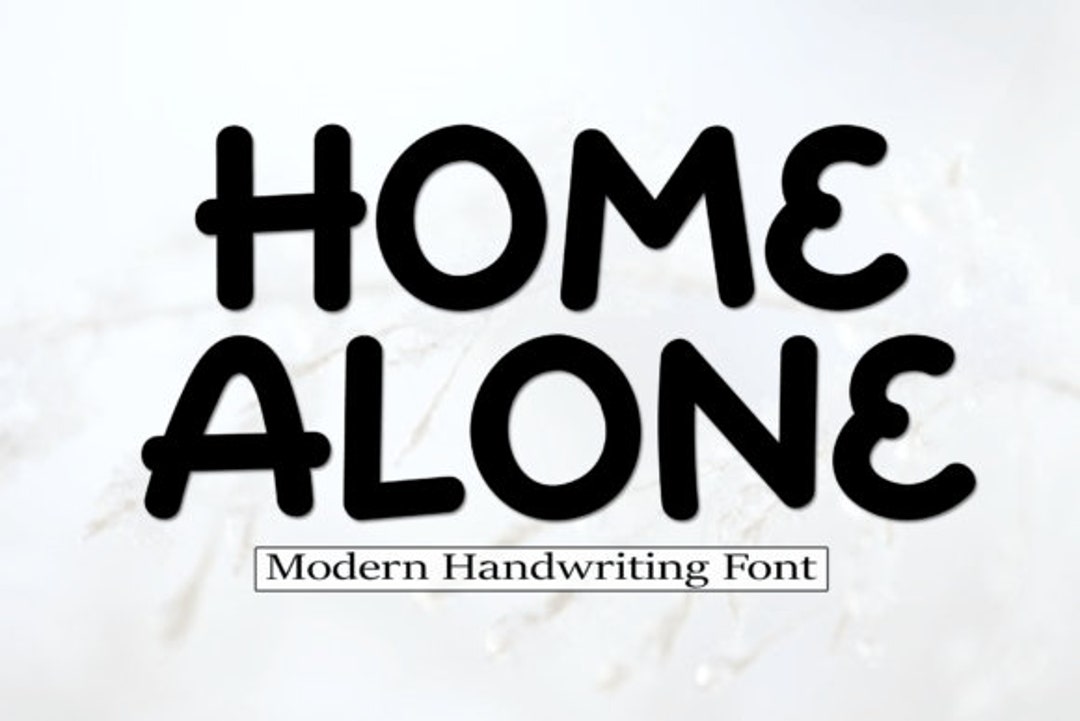Home Alone Font, Bold Font, Classic Font, Script Font, Vintage Font ...