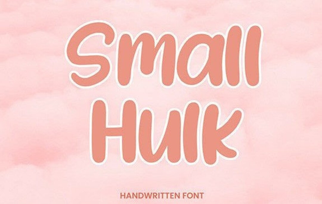 Small Hulk Font, Simple Font, Cricut Fonts, Casual Font, Modern Font ...