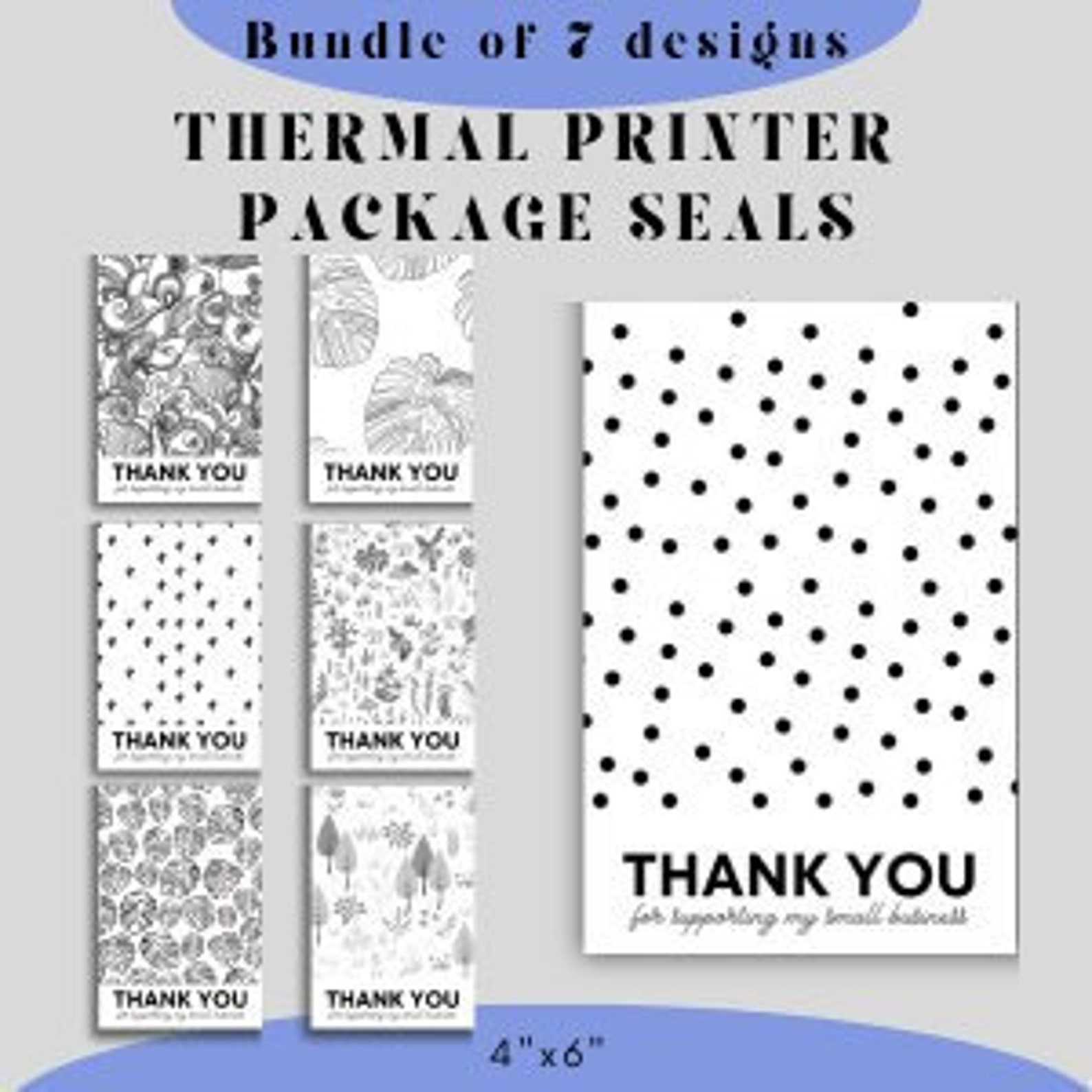 Package Seals | Thermal Printer Label Bundle | Thermal Sticker for ...