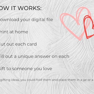 50 Things I Love About You Printable | Love Notes | Personalized ...