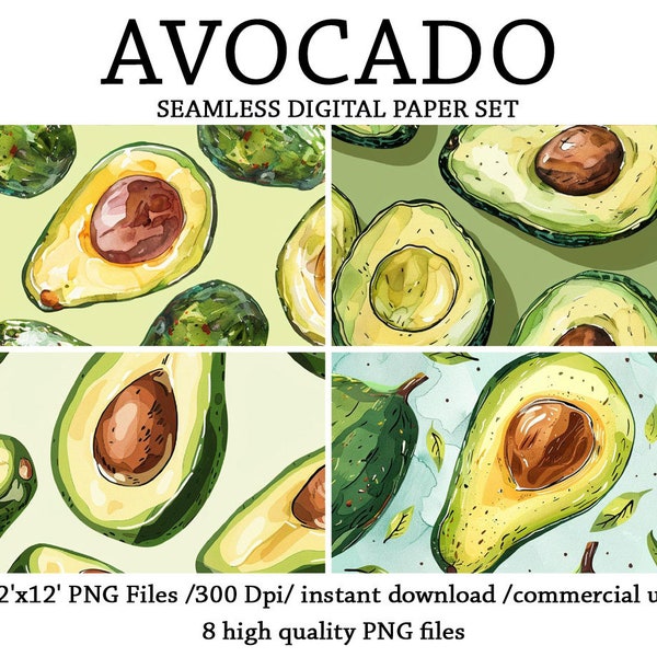 Avocado Fabric - Etsy