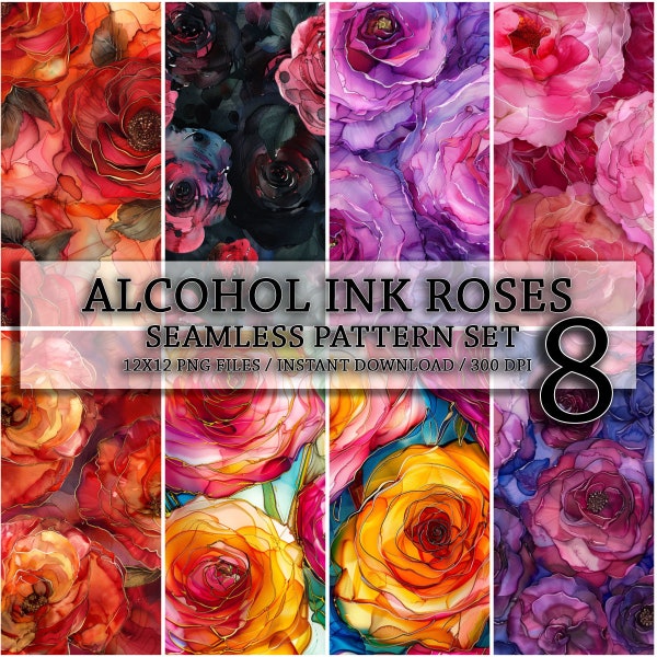 Alcohol Ink Flowers - Etsy