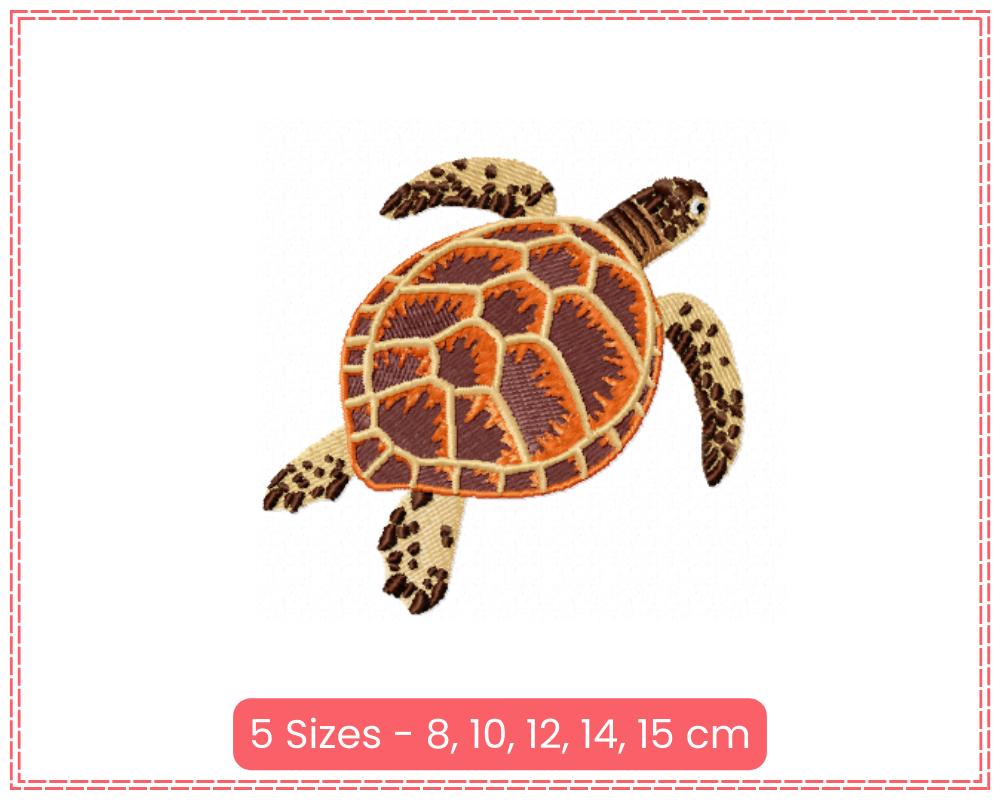 Sea Turtle Embroidery Design Beauty of the Ocean Embroidery Pattern 5 ...